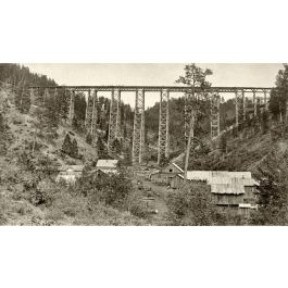Marent Trestle, Height 226 Feet, Highest Trestle on NPRR - c. 1883
