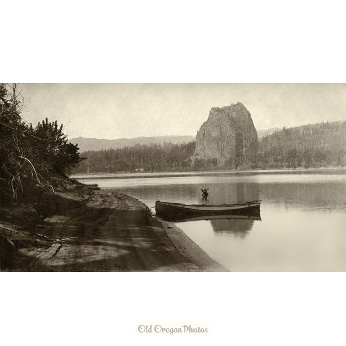 Castle Rock from the Oregon Side - 1880s